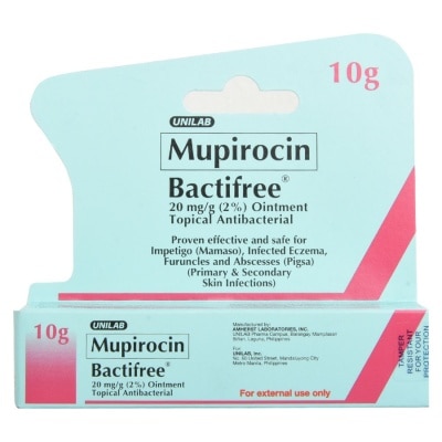 BACTIFREE, Mupirocin 2% Ointment 10g [PRESCRIPTION REQUIRED] | Watsons ...