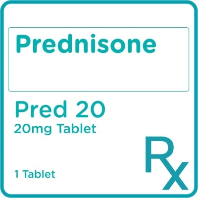 PRED, Prednisone 20mg 1 Tablet [PRESCRIPTION REQUIRED] | Watsons ...