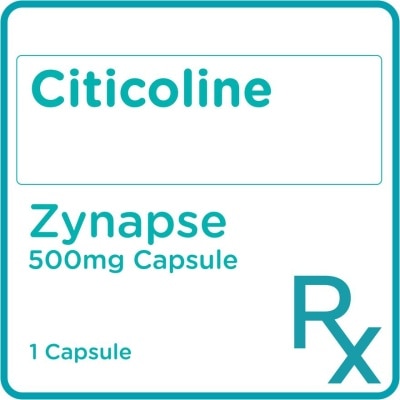 ZYNAPSE, Citicoline 500mg 1 Capsule [PRESCRIPTION REQUIRED] | Watsons ...