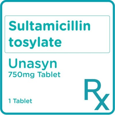UNASYN, Sultamicillin tosylate 750mg 1 Tablet [PRESCRIPTION REQUIRED ...