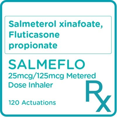 SALMEFLO, Salmeterol xinafoate 25mcg + Fluticasone propionate 125mcg ...