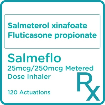 SALMEFLO, Salmeterol xinafoate 25mcg + Fluticasone propionate 250mcg ...