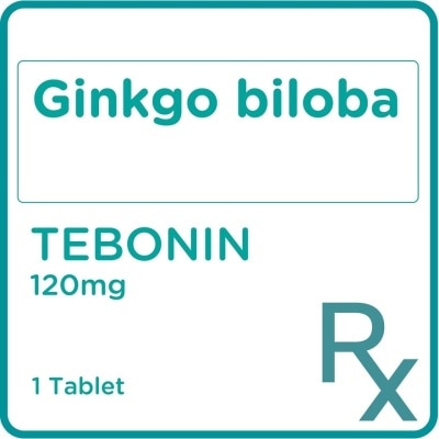 TEBONIN, Gingkgo biloba 120mg 1 Tablet [PRESCRIPTION REQUIRED ...