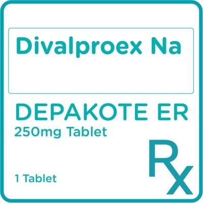 DEPAKOTE, Divalproex Na 250mg 1 Extended-Release Tablet [PRESCRIPTION ...