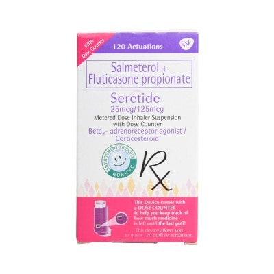 SERETIDE, Salmeterol + Fluticasone 25/125mcg 120 Doses [PRESCRIPTION ...
