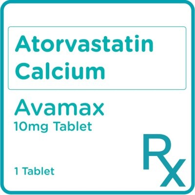 AVAMAX, Atorvastatin calcium 10mg 1 Film-coatedTablet [PRESCRIPTION ...