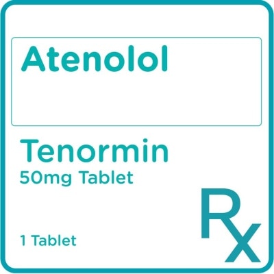 TENORMIN, Tenormin Atenolol 50mg 1 Tablet [Prescription Required ...