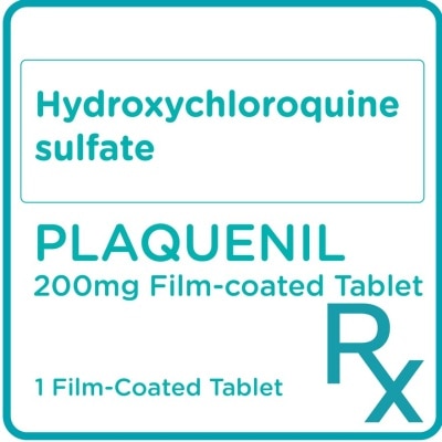 PLAQUENIL, Hydroxychloroquine sulfate 200mg 1 Tablet [PRESCRIPTION ...