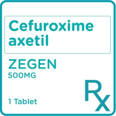 ZEGEN, Cefuroxime axetil 500mg 1 Tablet [PRESCRIPTION REQUIRED ...
