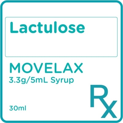 MOVELAX, Lactulose 3.3g/5mL Syrup 30ml [PRESCRIPTION REQUIRED ...