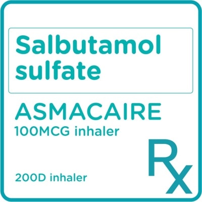 ASMACAIRE, Salbutamol sulfate 100MCG 200D inhaler [PRESCRIPTION ...
