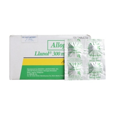 LLANOL, Allopurinol 300mg 1 Tablet [PRESCRIPTION REQUIRED] | Watsons ...