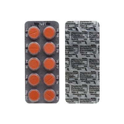 BENERVE, Thiamine Mononitrate Pyridoxine Hcl Cyanocobalamin 1 Tablet ...