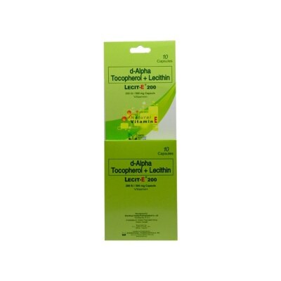 LECIT E, D-alpha-Tocopherol Lecithin 200IU/500mg Softgel Capsule ...