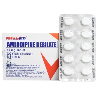 RITEMED, Ritemed Amlodipine 10mg 1 Tablet [Prescription Required ...