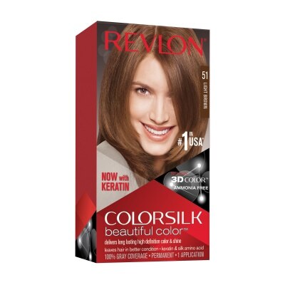 REVLON, Colorsilk Beautiful Color 51 Light Brown 130ml | Watsons ...