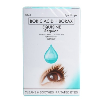 EQUISINE, Boric Acid + Borax Regular Eye Drops 10ml | Watsons Philippines