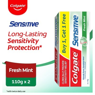 COLGATE, Sensitive Fresh Mint 2 x 110g | Watsons Philippines