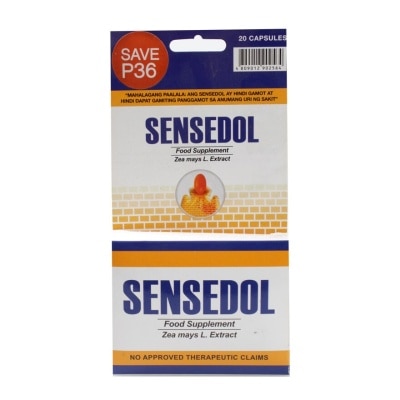 SENSEDOL, Zea Mays L. Extract 20 Softgel Capsule | Watsons Philippines