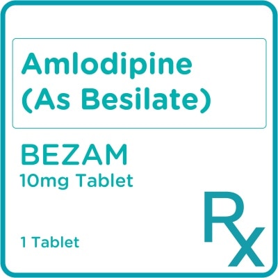 BEZAM, Amlodipine (As Besilate) 10mg 1 Tablet [Prescription Required ...