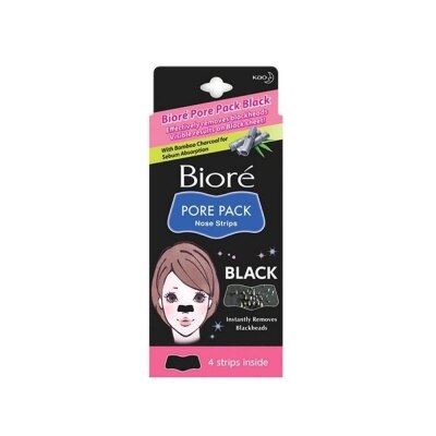 BIORE, Pore Pack Black 4 Nose Strips - 1 G | Watsons Philippines