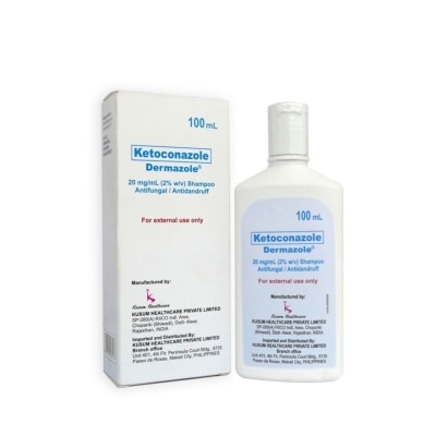 DERMAZOLE, Ketoconazole 20 mg/mL (2%w/v) Shampoo 100ml | Watsons ...