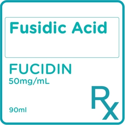 FUCIDIN, Fusidic Acid 50mg/ml Suspension 90ml [PRESCRIPTION REQUIRED ...