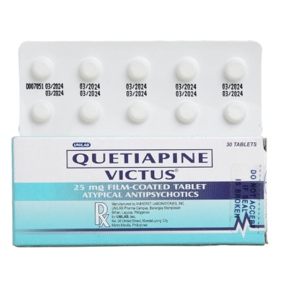 VICTUS, Quetiapine 25Mg 1 Tablet [Prescription Required] | Watsons ...