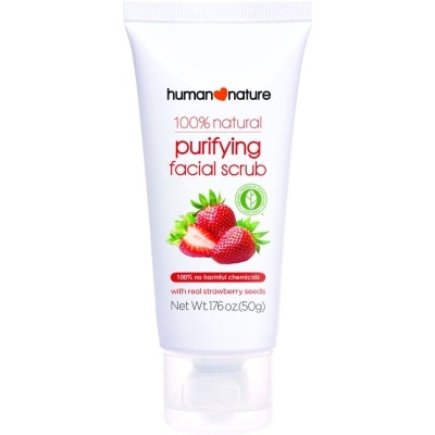 HUMAN NATURE, Purifying Facial Scrub with Strawberry Seeds 50g ...