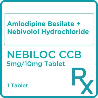 NEBILOC CCB, Amlodipine Besilate + Nebivolol Hydrochloride 5mg 10mg 1 ...