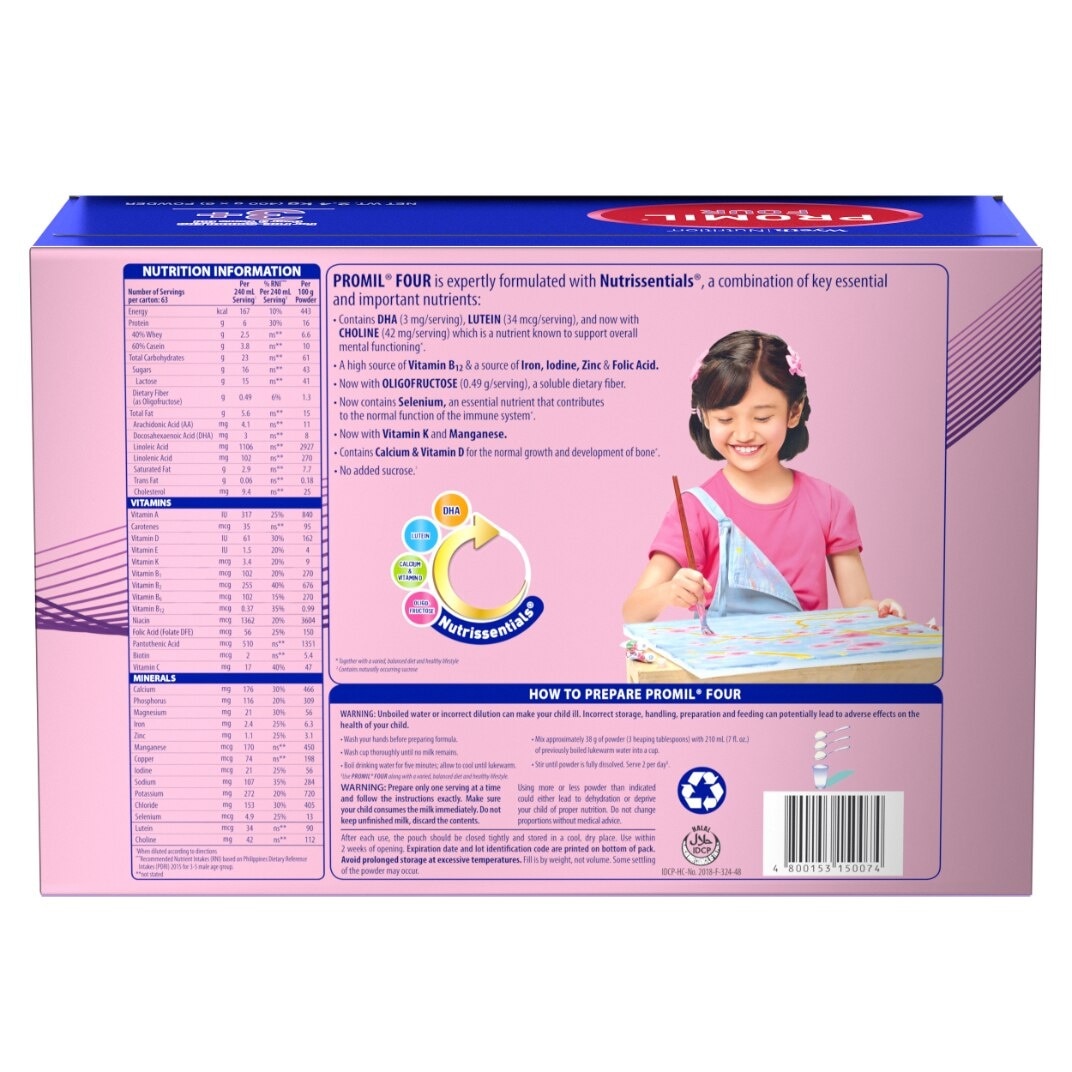 PROMIL, Four powdered milk drink for pre-schoolers over 3 years old 2 ...