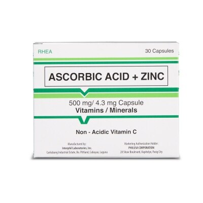 RHEA, Ascorbic Acid plus Zinc 30 Capsules | Watsons Philippines