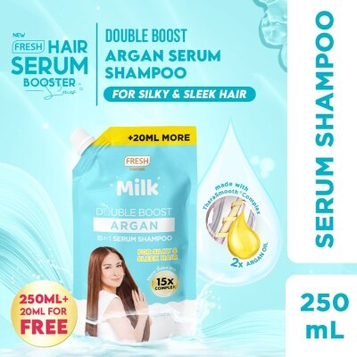 FRESH, Hairlab Milk Double Boost Argan 15 in 1 Serum Shampoo 250ml ...