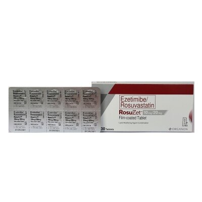 ROSUZET, Ezetimibe 10mg / Rosuvastatin 20mg 1 Film Coated Tablet (sold ...