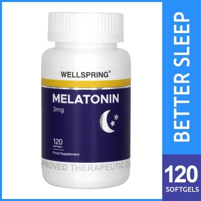 WELLSPRING, Melatonin 3 mg x 120 Soft Gels | Watsons Philippines