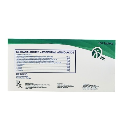 KETOCID, Ketoanalogues + Esstential Amino Acids 100 tablets ...