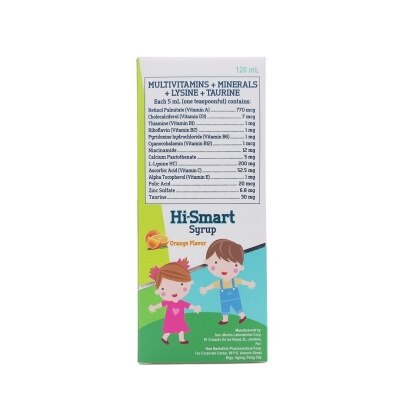 HI SMART, HI SMART Orange Syrup 120ml | Watsons Philippines