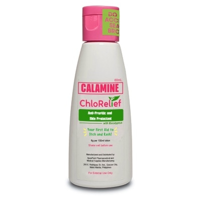 CHLORELIEF, Calamine Anti-Itch and Rash Lotion 60ml | Watsons Philippines