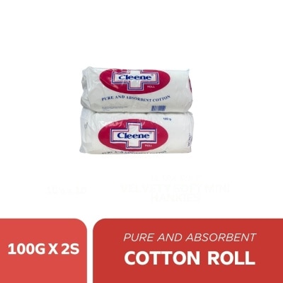 CLEENE, CLEENE Pure and Absorbent Cotton Roll 100g x2 | Watsons Philippines