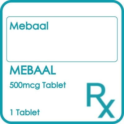 MEBAAL, MEBAAL Tablet 500mcg Sold Per Piece [PRESCRIPTION REQUIRED ...