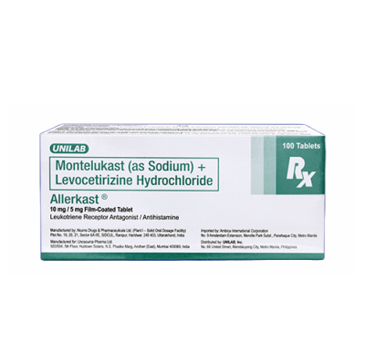 ALLERKAST, Film-Coated Tablet 10MG/5MG [PRESCRIPTION REQUIRED ...