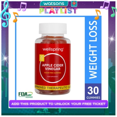 WELLSPRING, WELLSPRING Apple Cider Vinegar Gummies 30s | Watsons ...