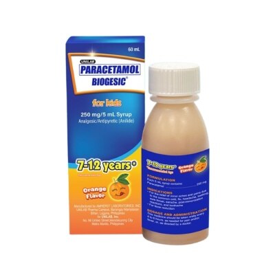 BIOGESIC, BIOGESIC ORG 250mg Syrup 1 Bottle 60ml | Watsons Philippines