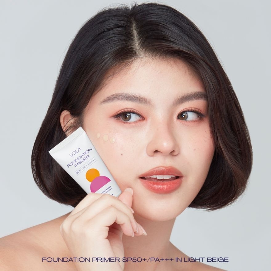 Sola Sola Foundation Primer Spf50 7ml Light Beige Watsons Philippines