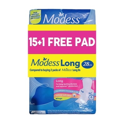 MODESS, Modess Longs 15 Plus 1 | Watsons Philippines