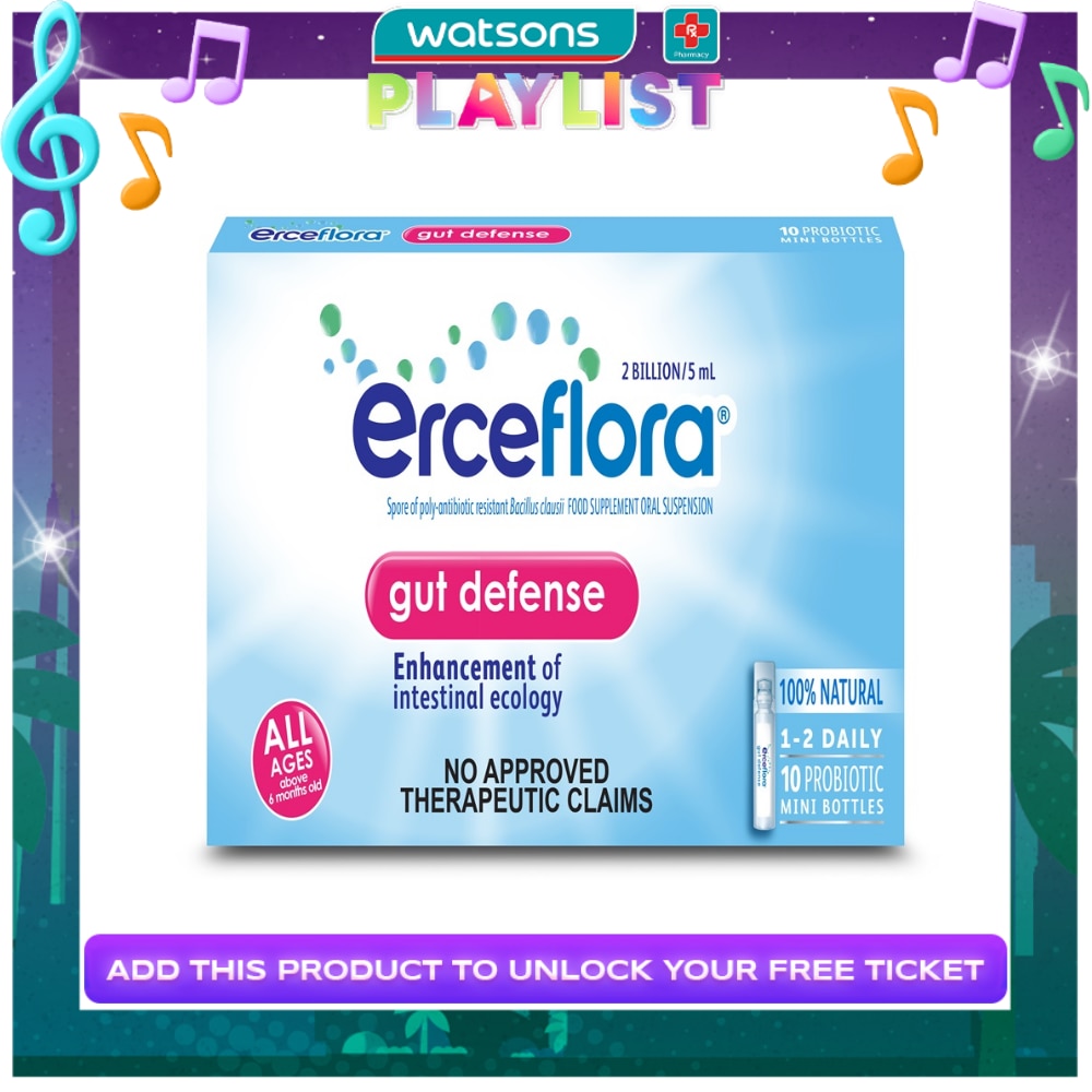 ERCEFLORA, Erceflora Gut Defense 10S | Watsons Philippines