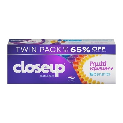 CLOSE UP, CLOSEUP Multivitamins Toothpaste Twinpack 150g | Watsons ...