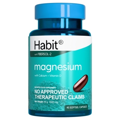 HABIT, HABIT Magnesium with Calcium + Vitamin D 45 softgel capsules ...