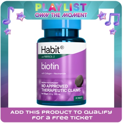 HABIT, HABIT Biotin with Collagen + Niacinamide 45 tablets (Hair growth ...