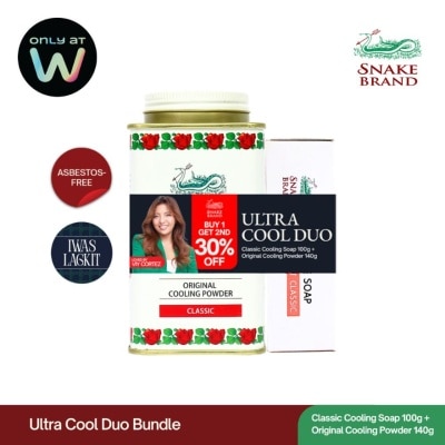 SNAKE BRAND, SNAKE BRAND Ultra Cool Duo: Classic Cooling Soap 100g ...